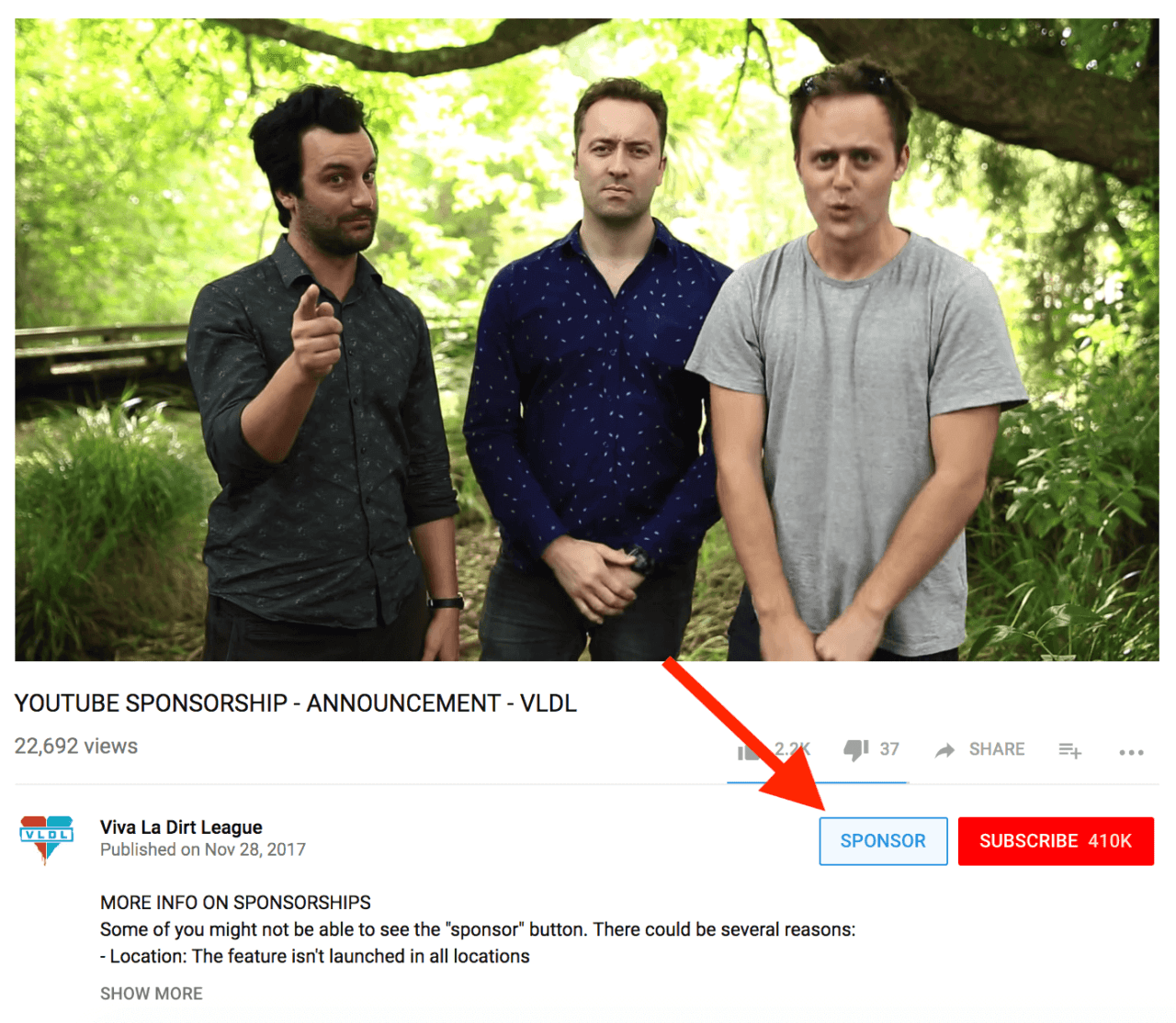 Crowdfunding on YouTube