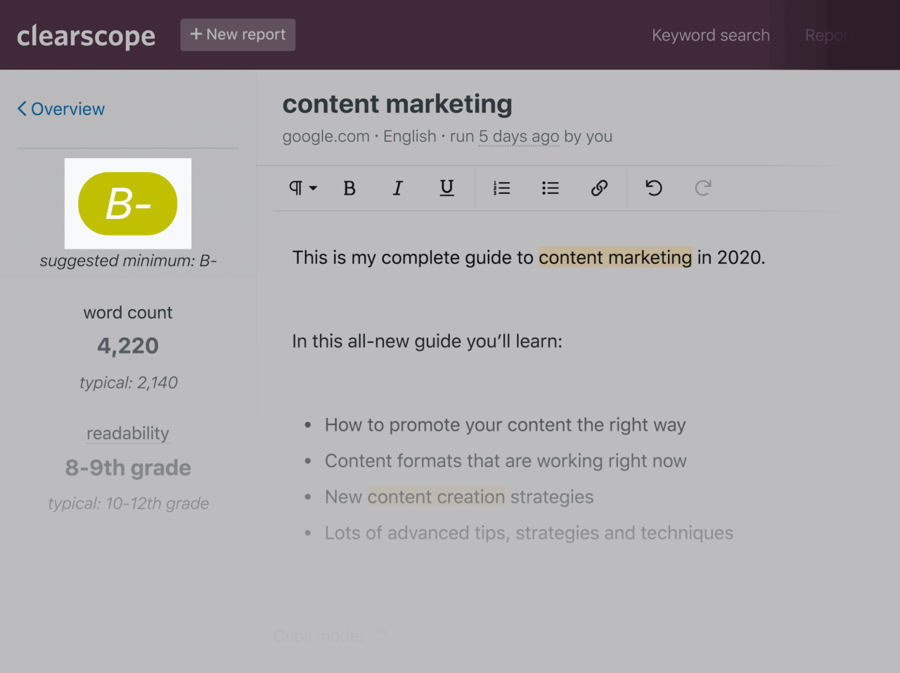 Clearscope Review: Is This New SEO Tool Any Good?