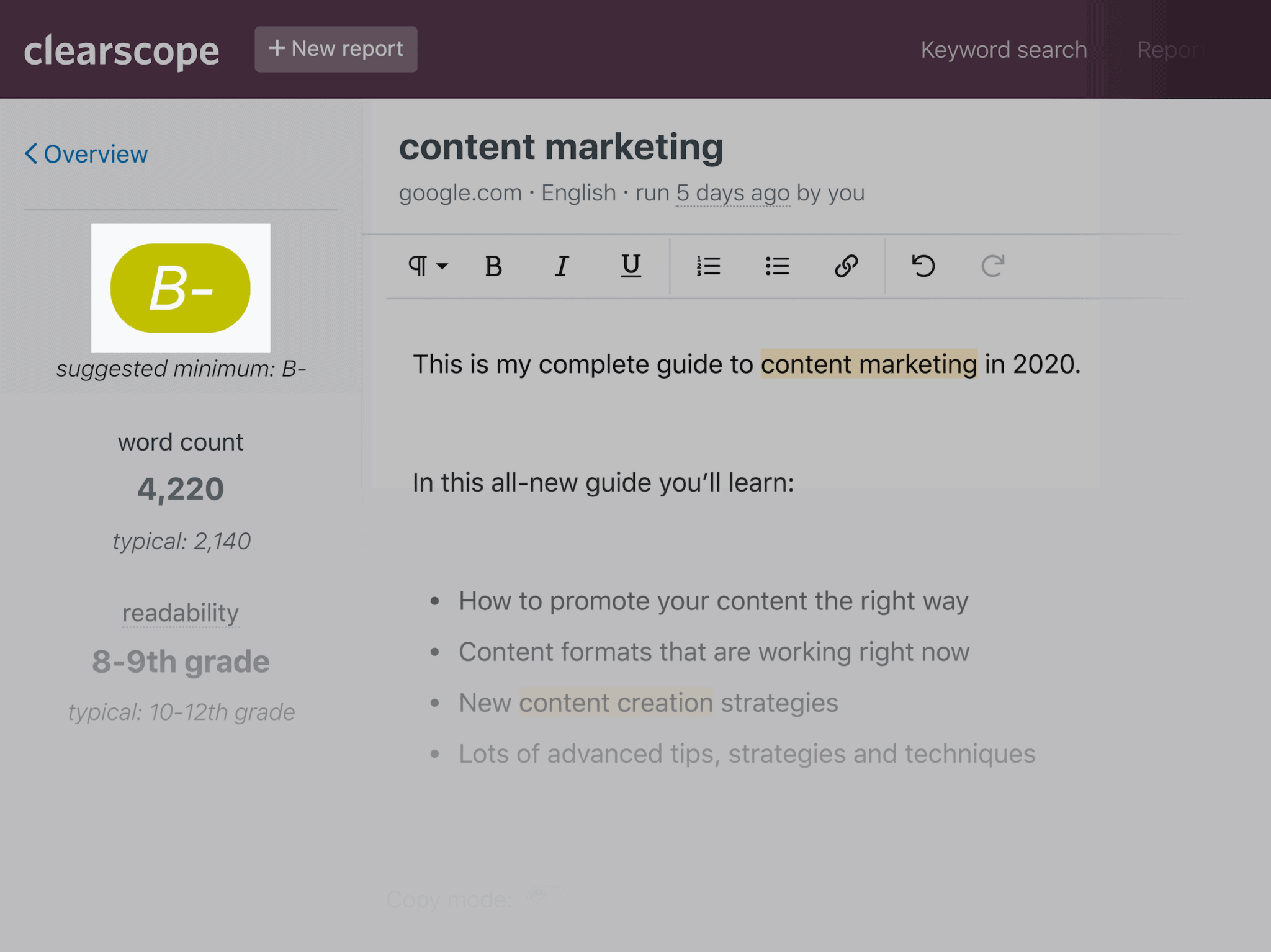 Clearscope Review: Is This New SEO Tool Any Good?