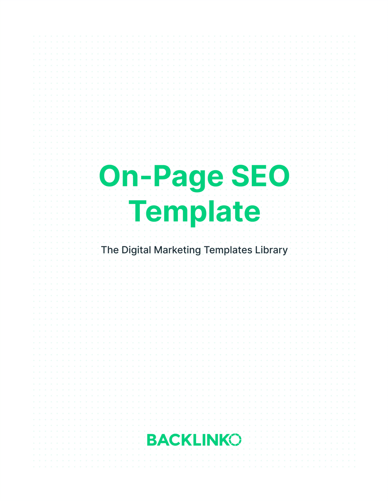 On-Page SEO: The Definitive Guide + FREE Template (2025)