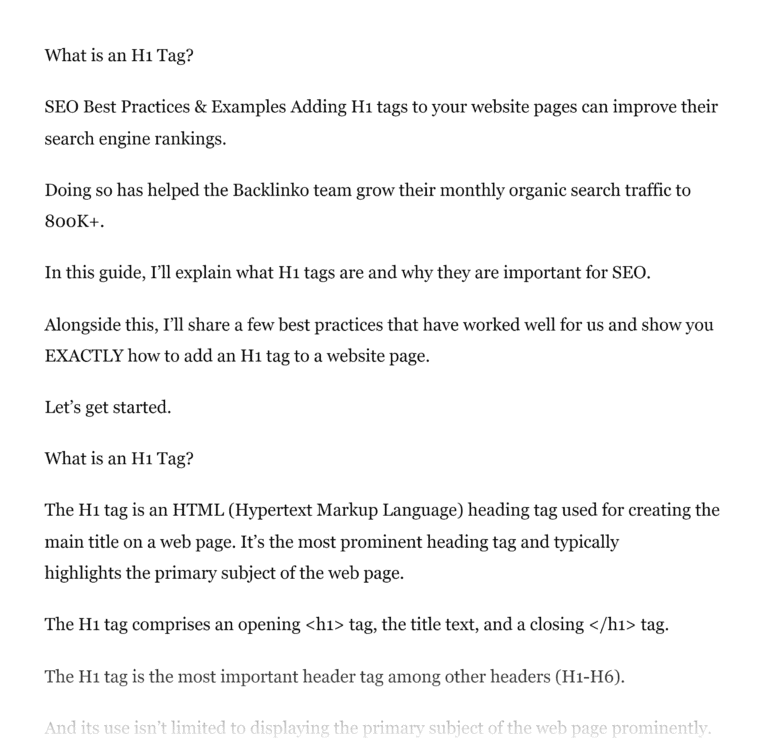 H1 Tag Best Practices: Definition, Strategy, and Examples
