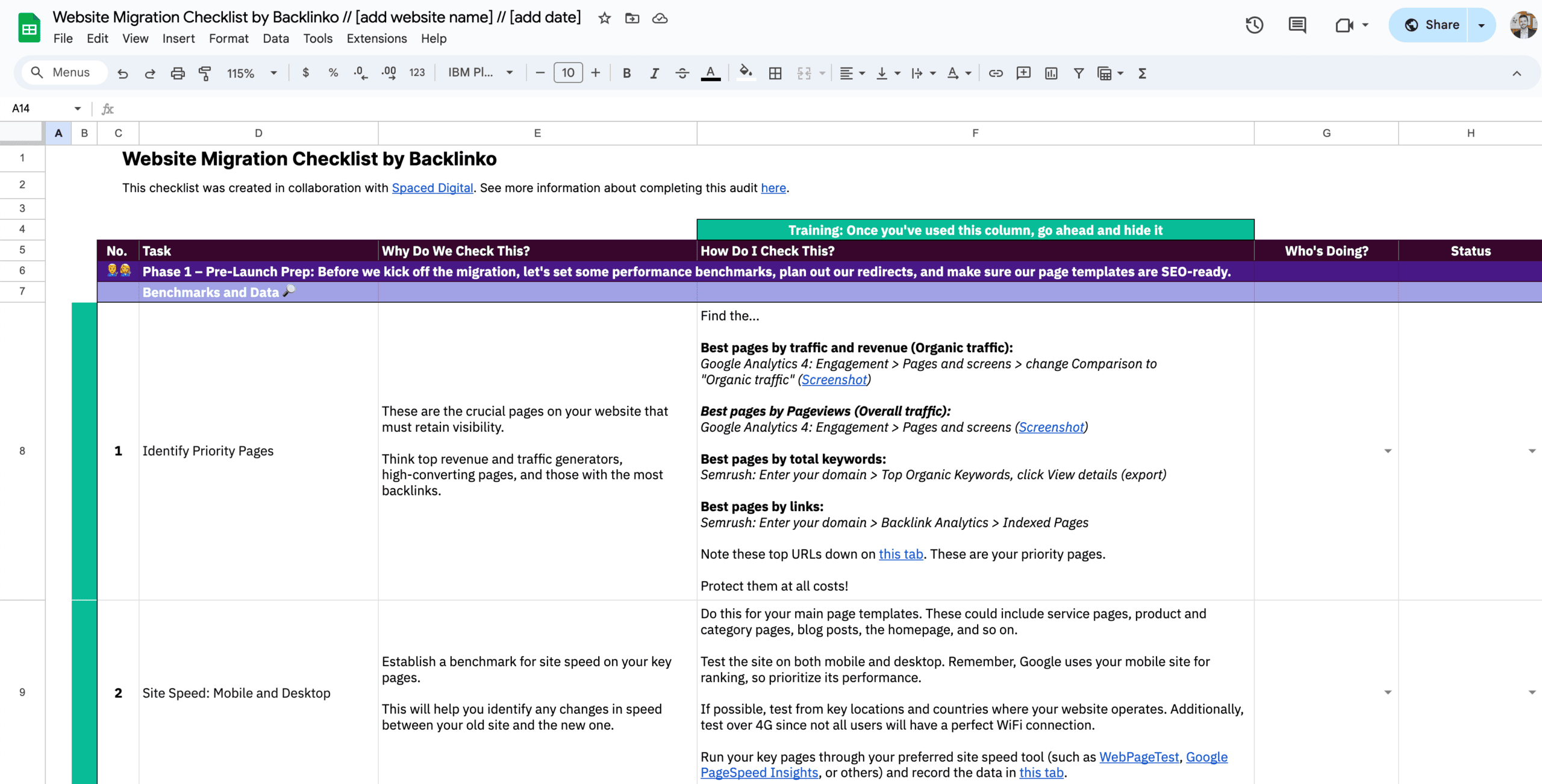 88 Point Website Migration Checklist