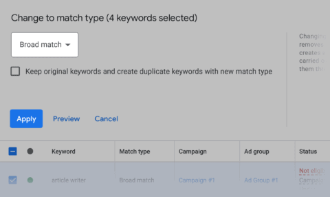 How to Use Keyword Match Types in Google Ads