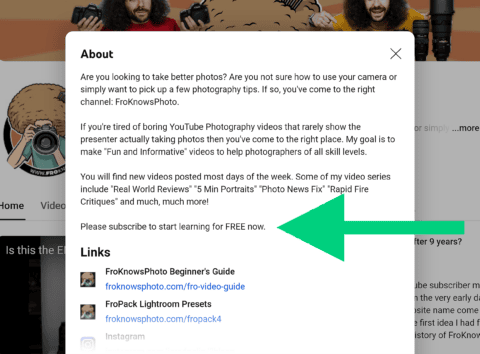 YouTube Channel Description: Crafting the Perfect One