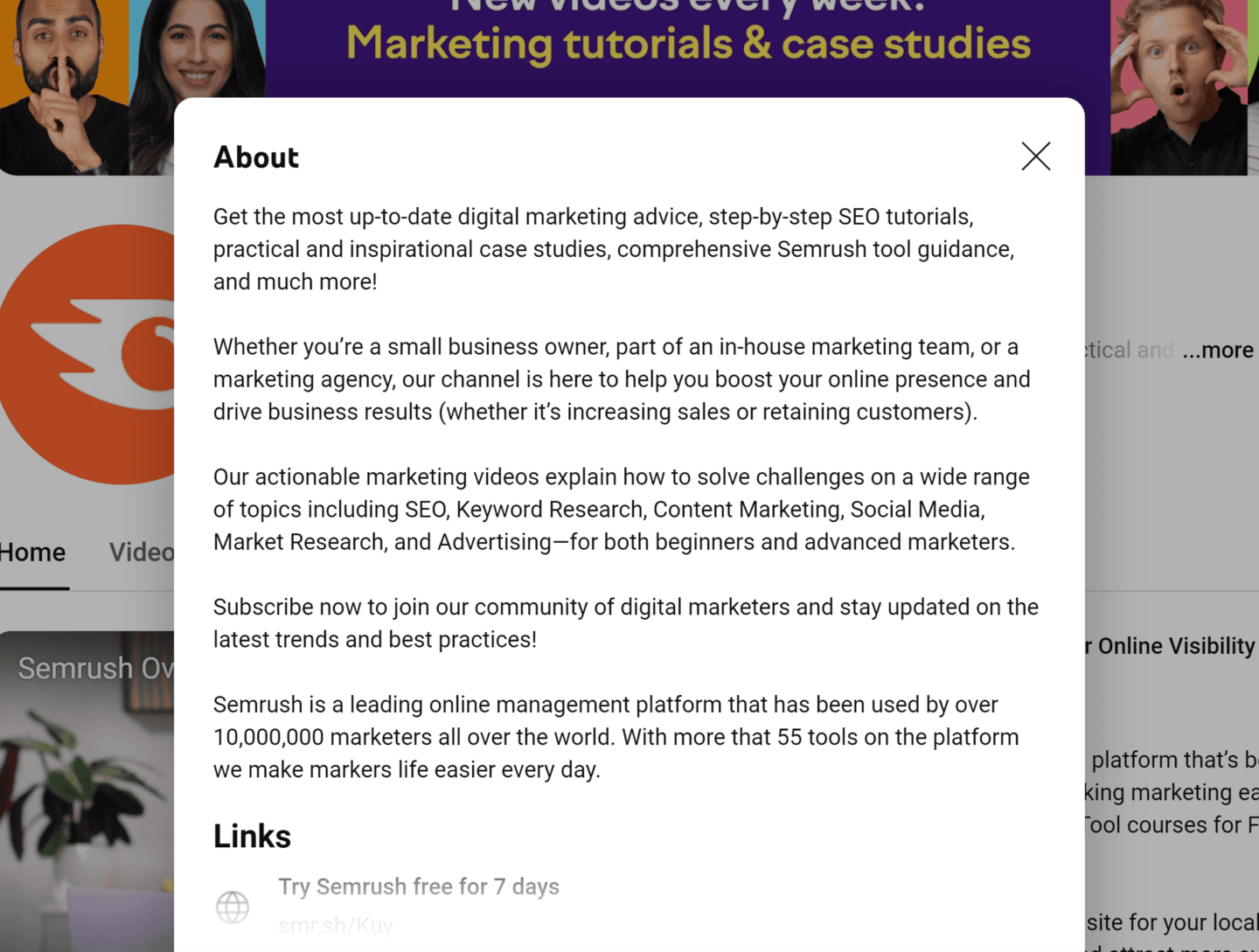 YouTube Channel Description: Crafting the Perfect One