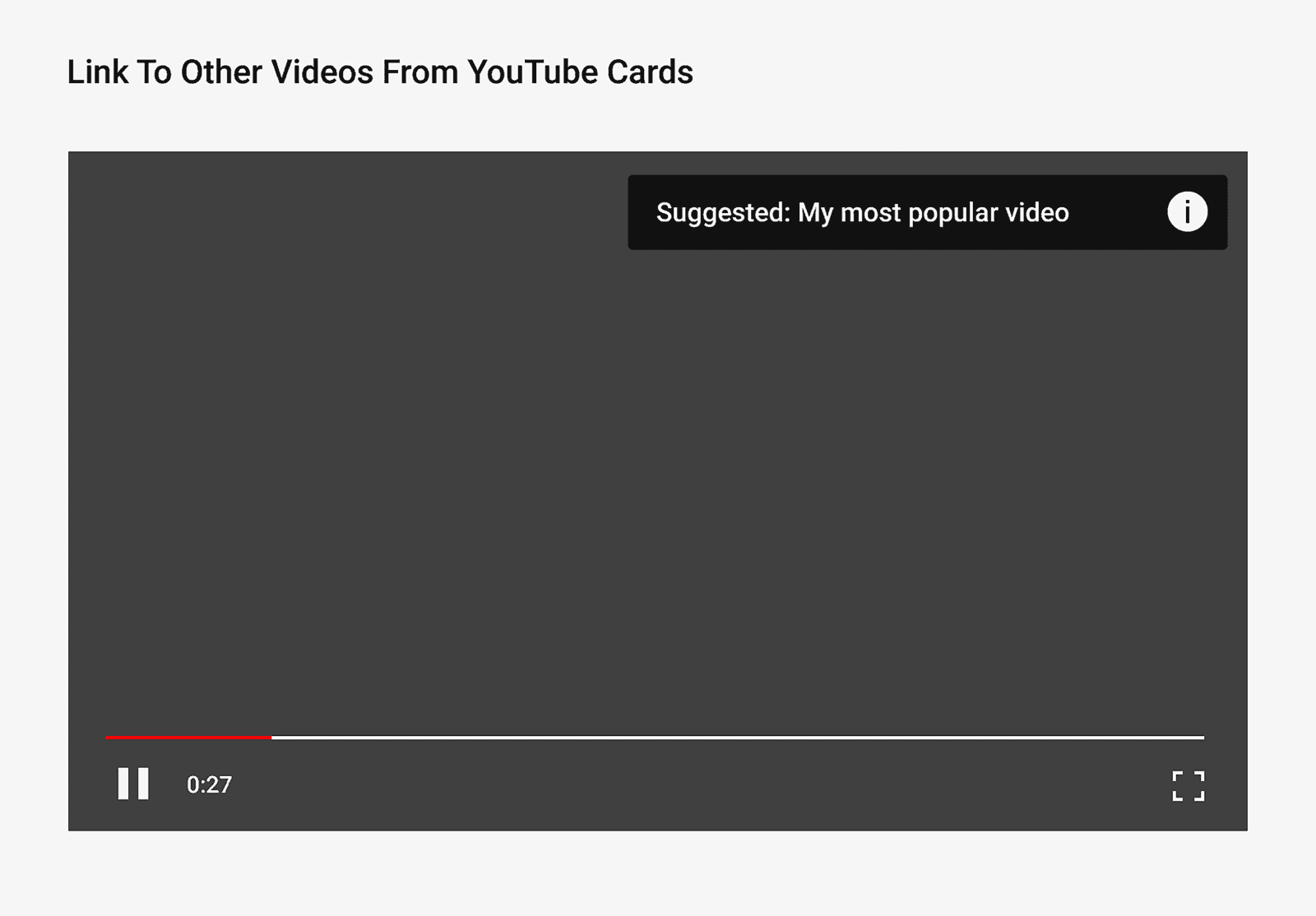 YouTube Cards