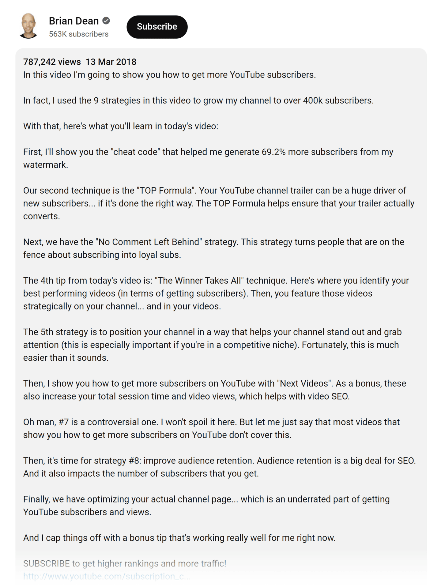 YouTube Video Description: 9 Essential Tips for Better Descriptions