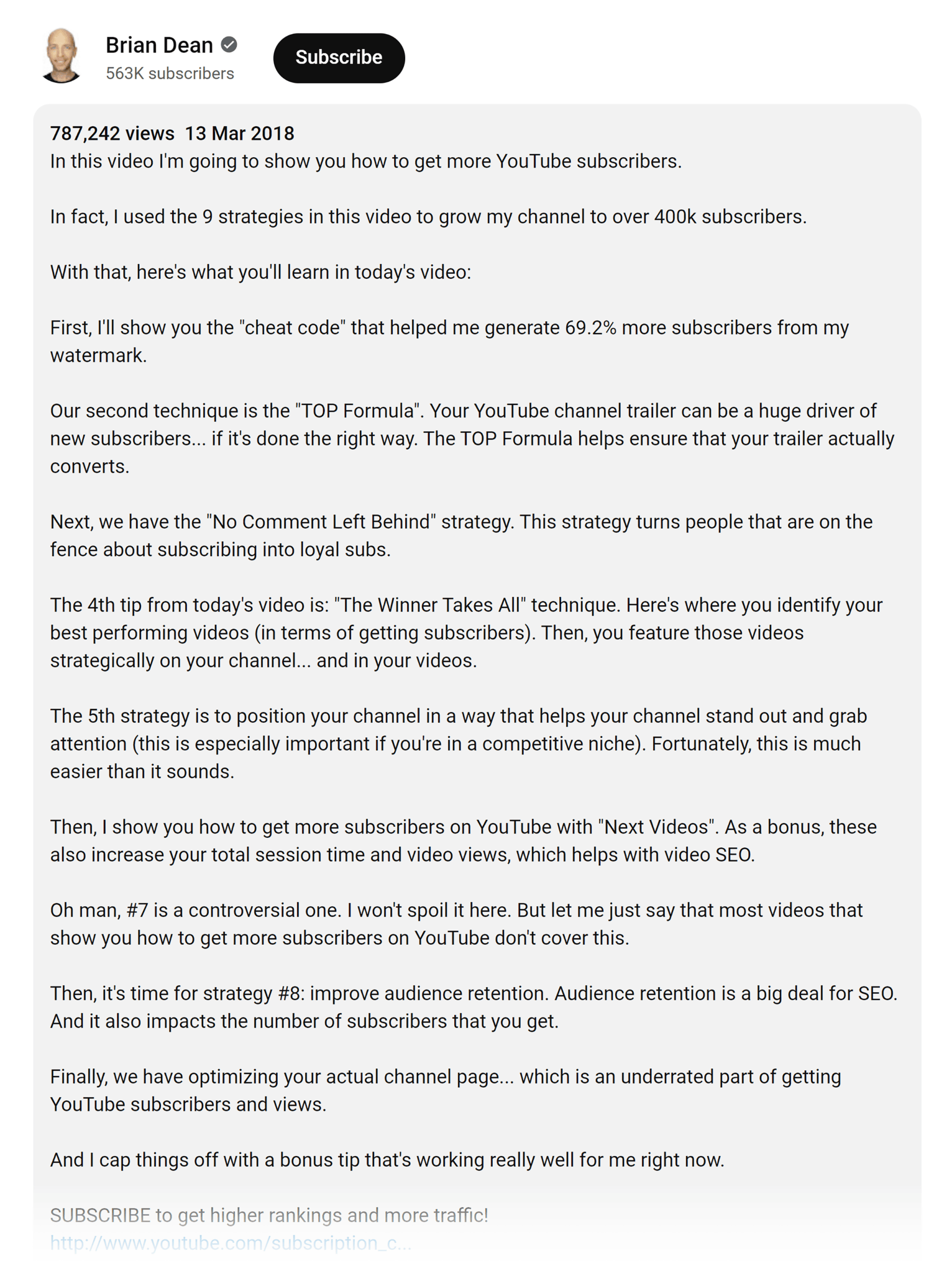 YouTube Video Description: 9 Essential Tips for Better Descriptions