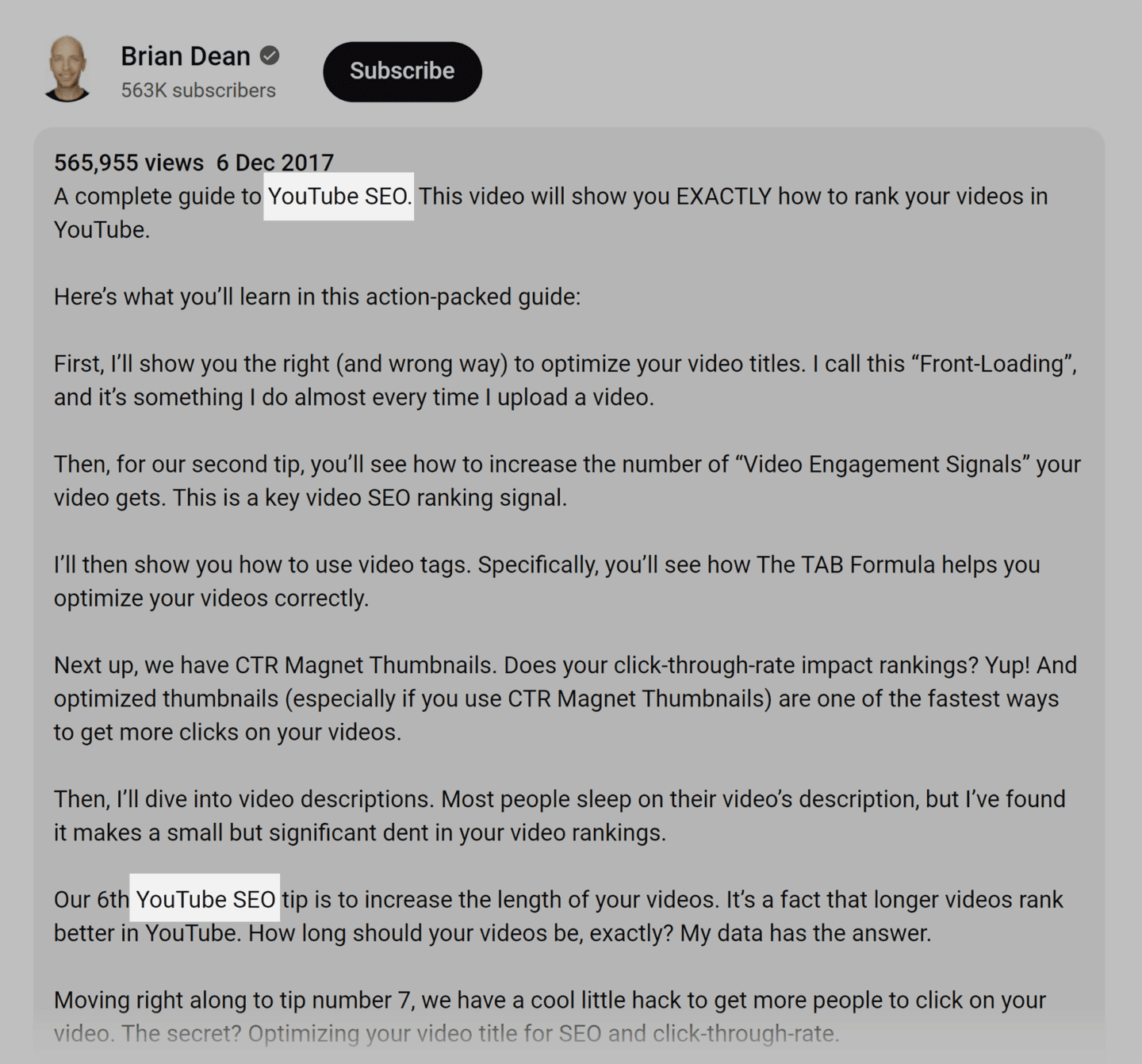 YouTube Video Description: 9 Essential Tips for Better Descriptions