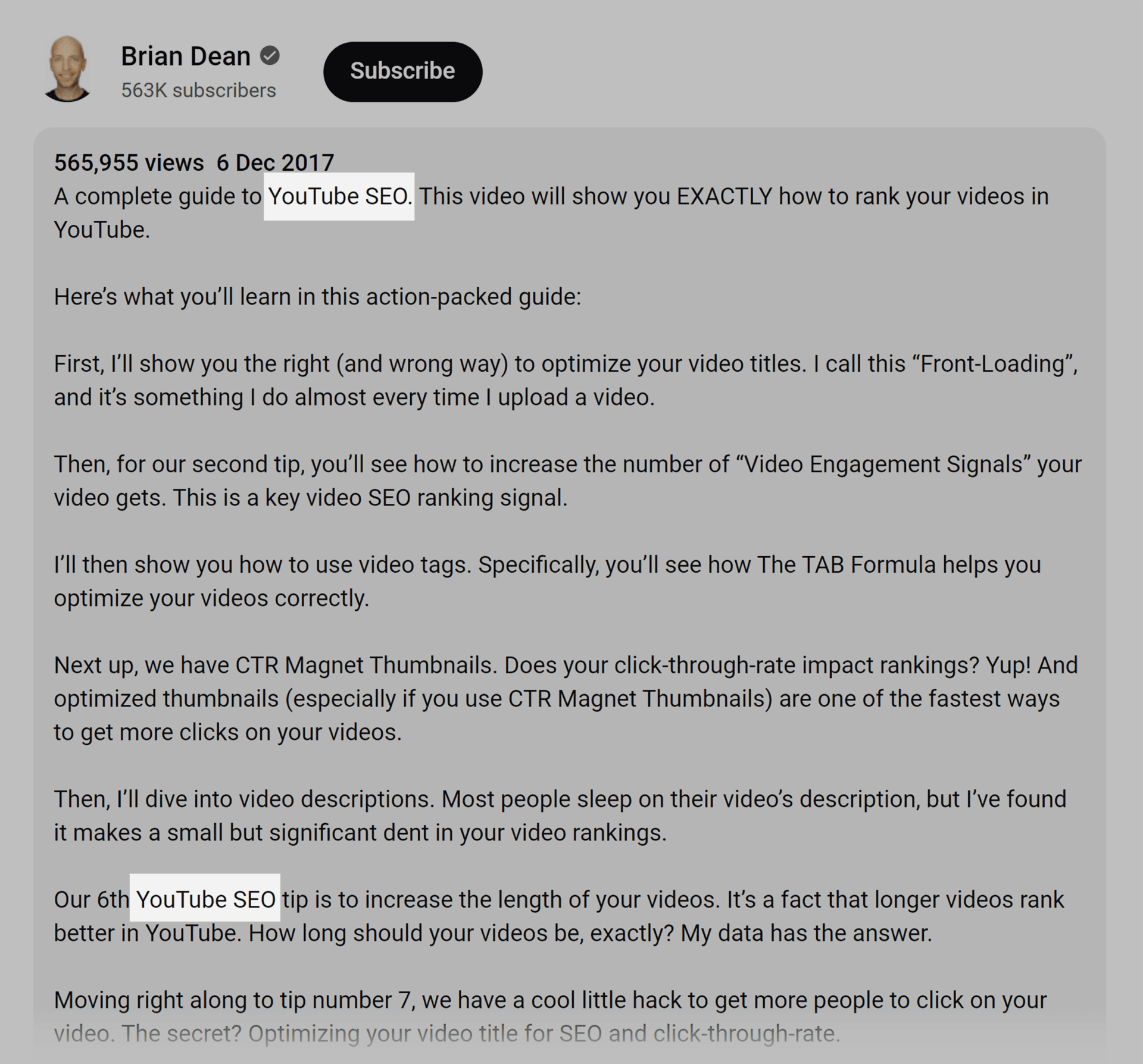 YouTube Video Description: 9 Essential Tips for Better Descriptions