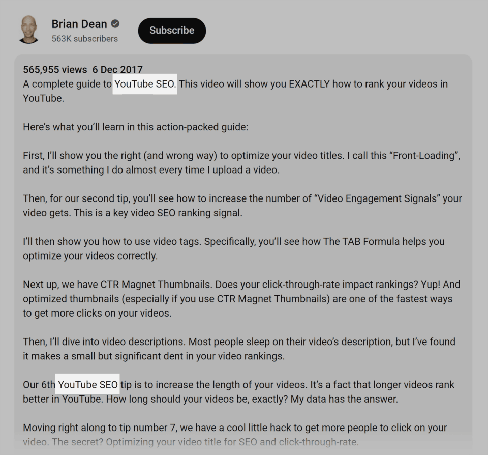 YouTube Video Description: 9 Essential Tips for Better Descriptions